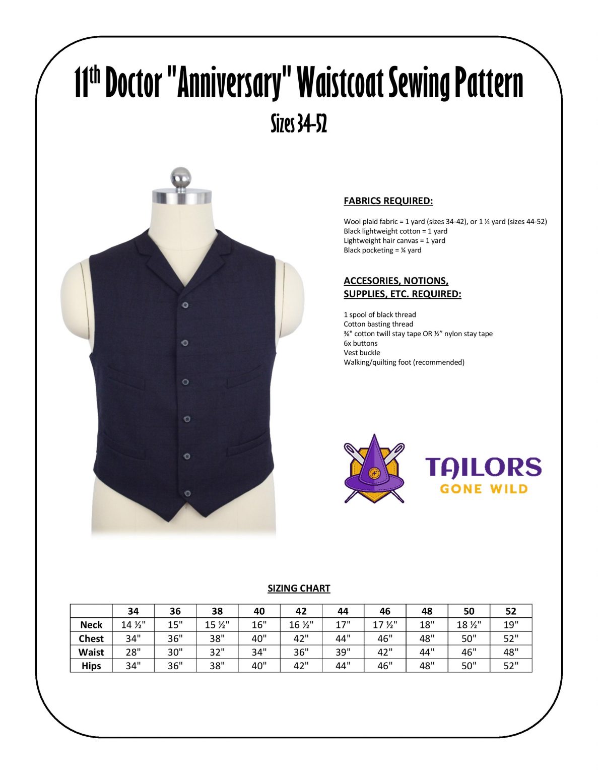 Sewing Patterns - Doctor Who Costume Guide
