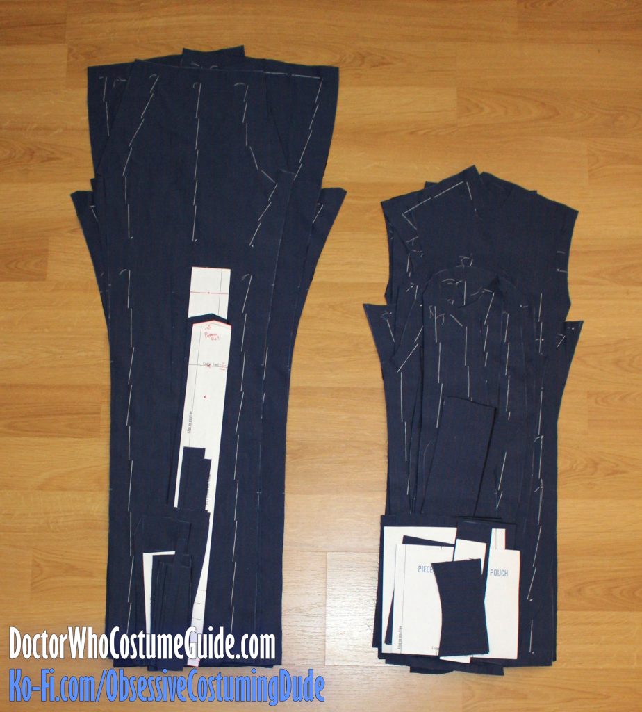 Tenth Doctor Blue Suit Tutorial - Using the Sewing Pattern - Doctor Who ...