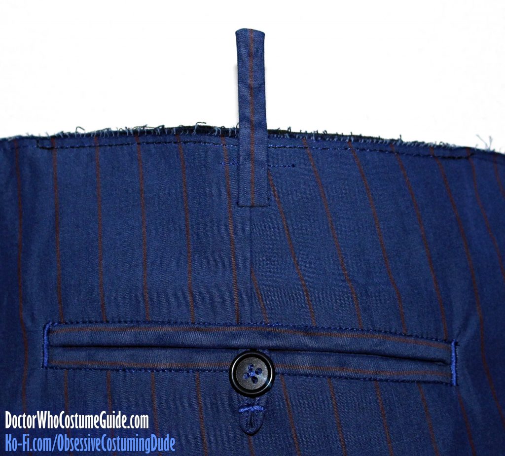 Tenth Doctor Blue Suit Tutorial - Trousers Belt Loops - Doctor Who ...